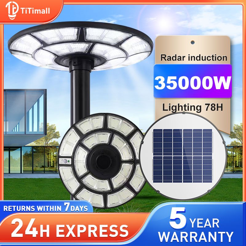 UFO Solar Street Light 35000W Lampu Solar Light Outdoor Lighting Waterproof lampu jalan Motion ...
