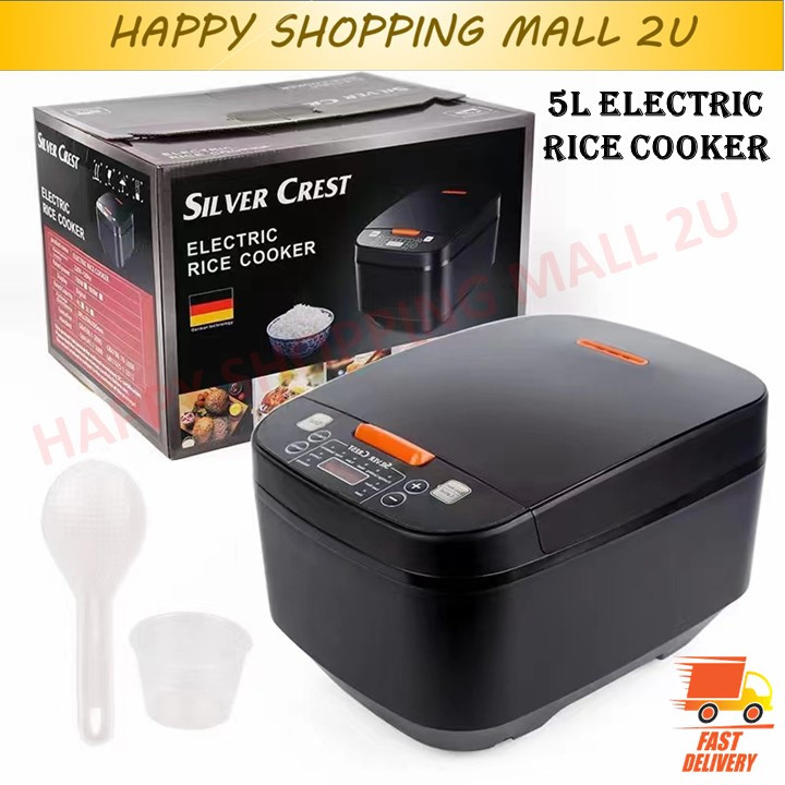 Silver Crest 5L Electric Rice Cooker Multifunction Non Stick Rice ...