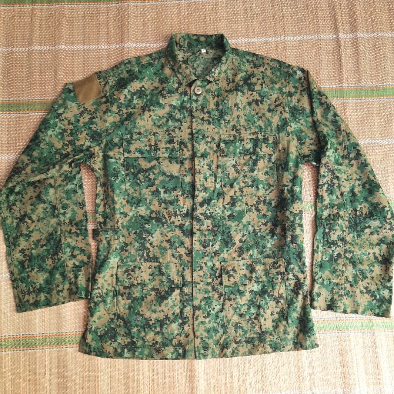 camouflage shirt original SAF digital uniform | Shopee Malaysia