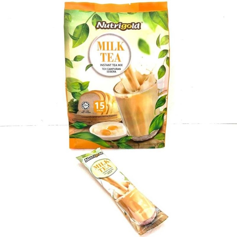 Nutrigold Instant Milk Tea 15s | Shopee Malaysia