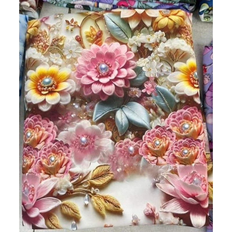 READY STOCK KAIN MANGO MURAH VIRAL MANGO 3D/KAIN PREMIUM SEJUK LEMBUT ...