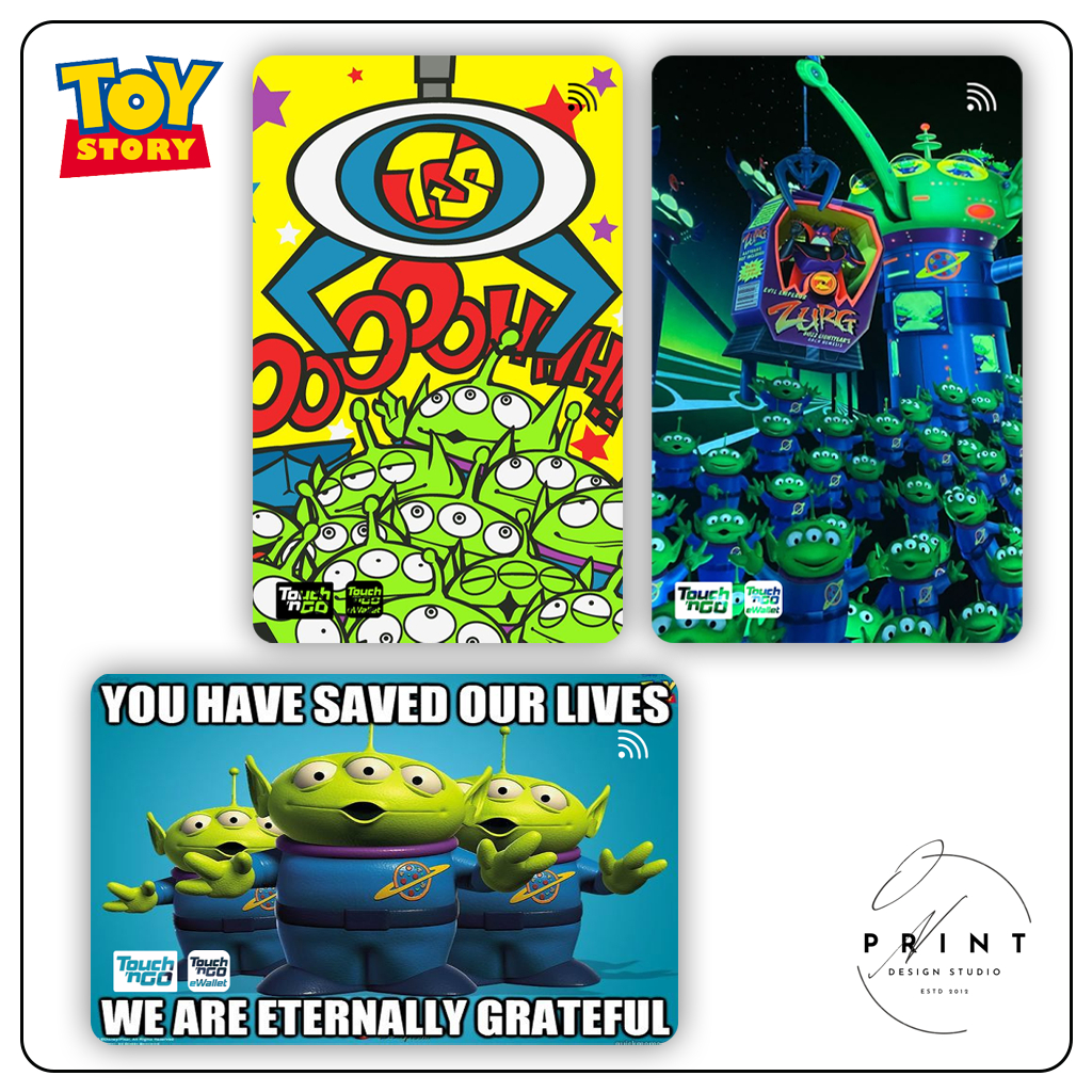 [Toy Story - Alien] High Quality - Tng / Touch n Go Card Sticker - ATM ...