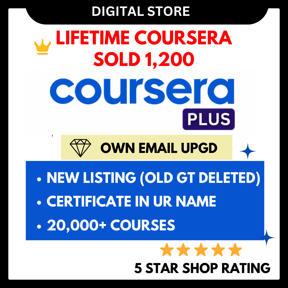 4K+ Lifetimesold Cousera Plus / CourseHero with OwnNamCert | Shopee Malaysia