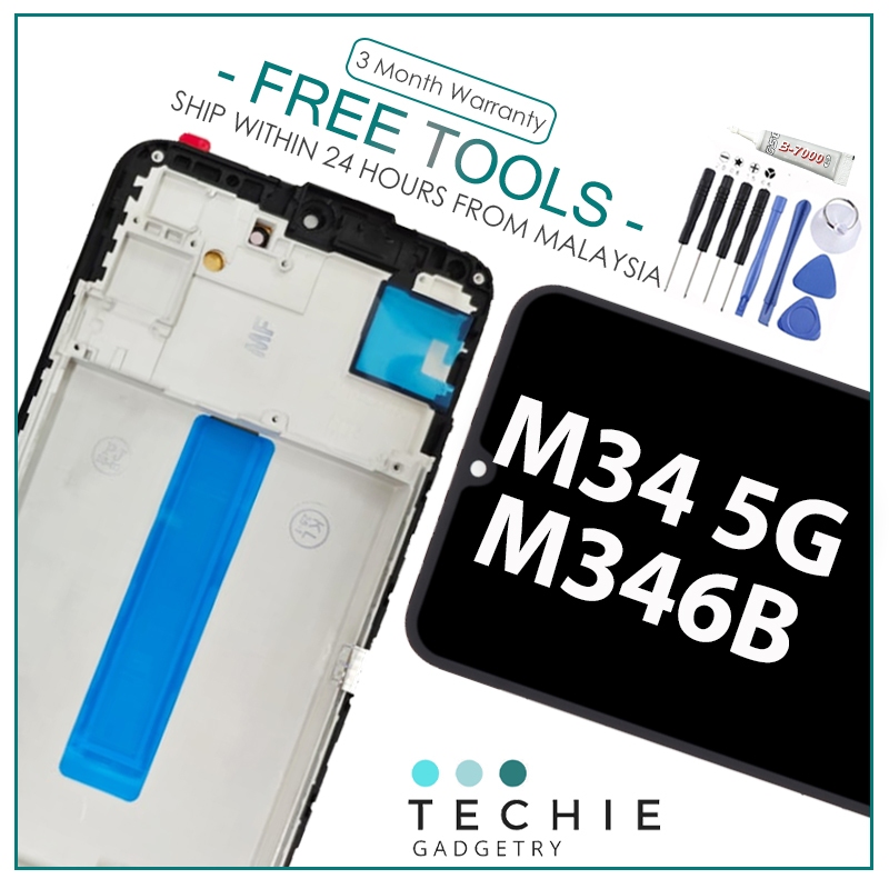 Lcd For Samsung M34 5G With Frame (With Touch Screen Display) | Shopee ...