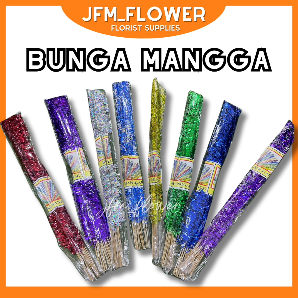 **20PCS** [JFM_FLOWER] Bunga Manggar Lidi/ Bunga Manggar dengan Lidi ...