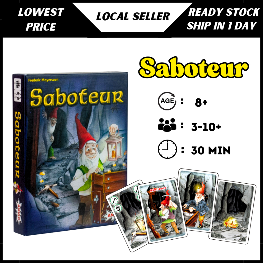 Saboteur 2 Strategy Card Game Mini Portable Game for Family Kids ...