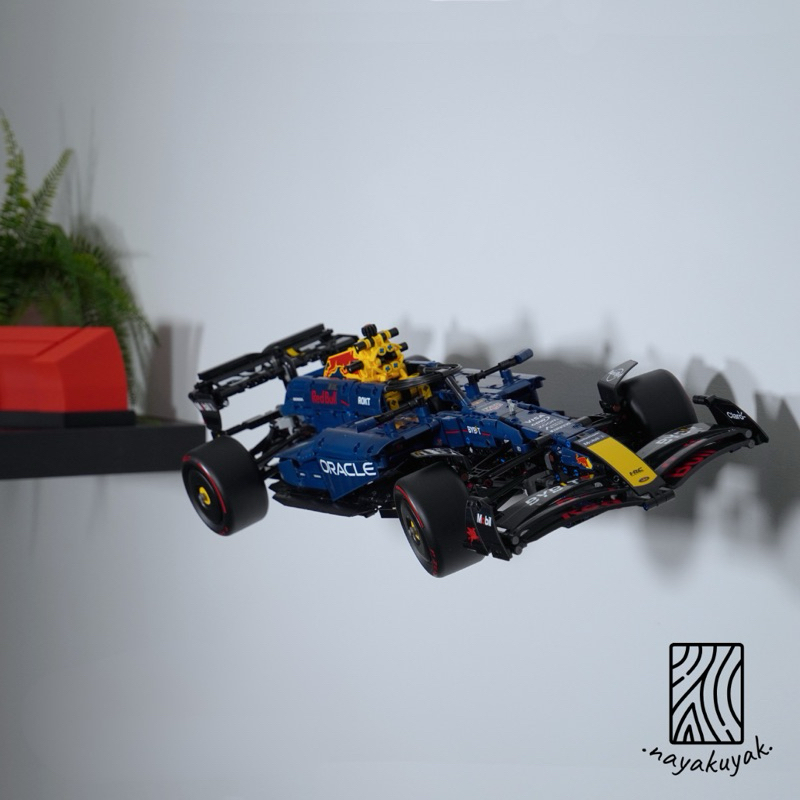 Offset & Flush Wall Mount for Lego Technic Oracle Red Bull Racing RB20 ...