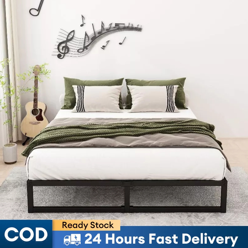 katil besi queen bed frame king bed frame Bedroom rangka katil Durable ...