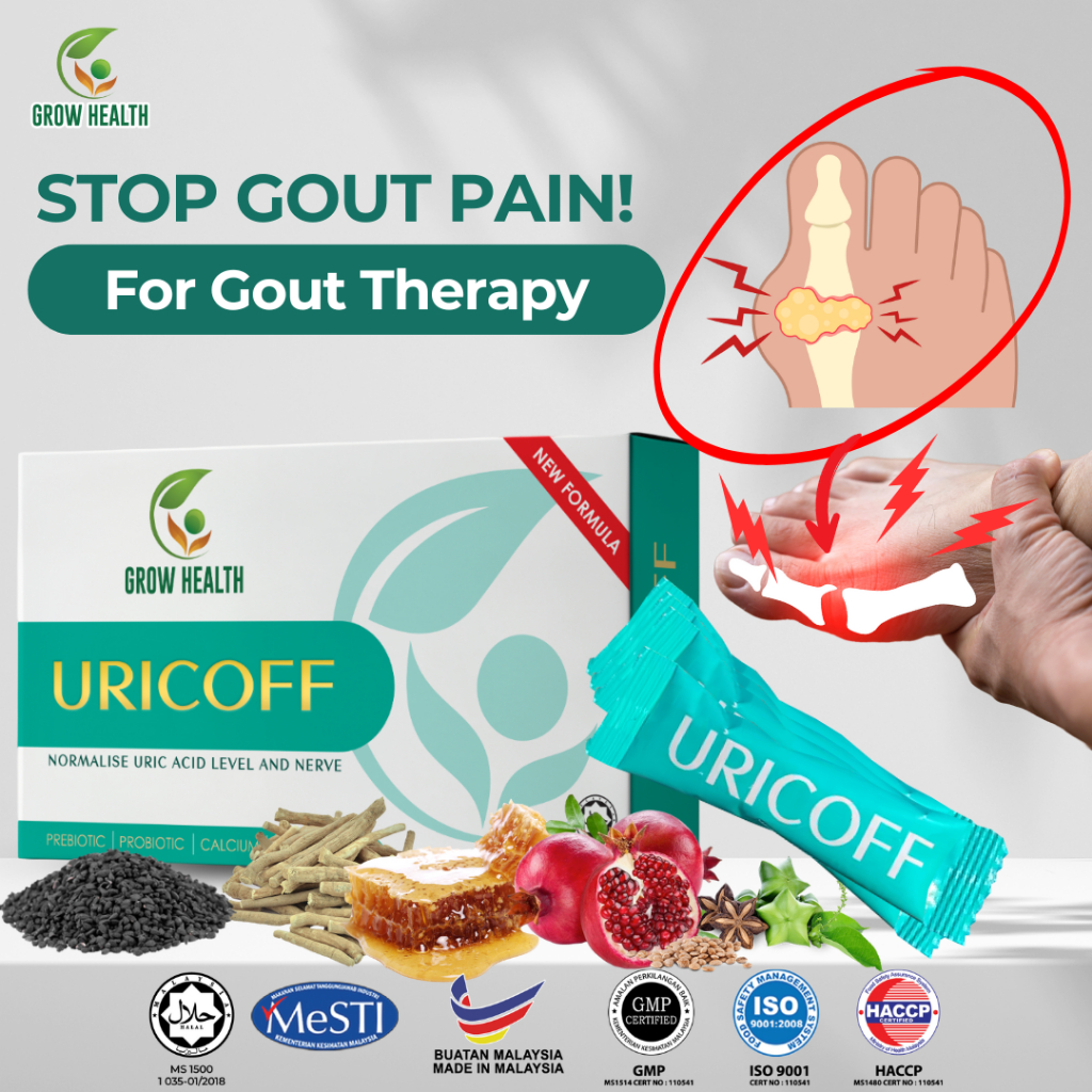 HQ URICOFF 100% Original Minuman Gout Asid Urik Acid Uric Sakit Sendi ...