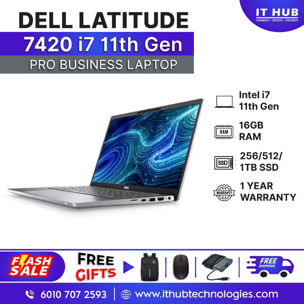 Dell Laptop i7 Processor 11 Gen Latitude 7420 | 16GB RAM / 512GB SSD ...