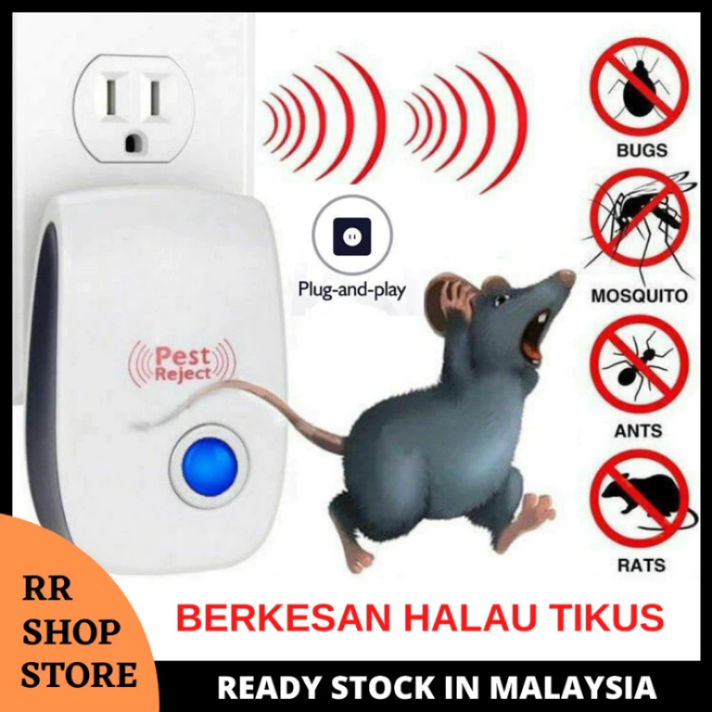 alat halau/penghalau tikus ultrasonic paling berkesan | Shopee Malaysia