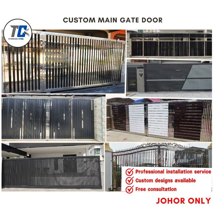 Customize Main Gate Autogate Installation Service Pintu Pagar Rumah ...