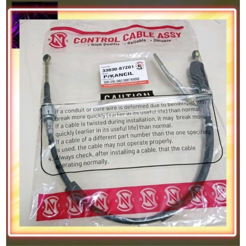 NS Gear Level Cable Kancil (cable untuk reverse)(manual gear box ...