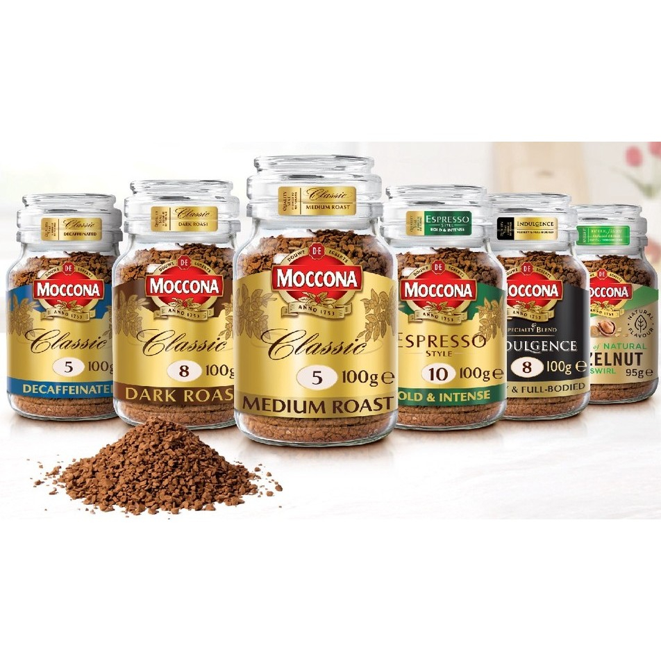 Moccona Assorted Classic Roasted Instant Coffee Espresso, Medium Roast ...