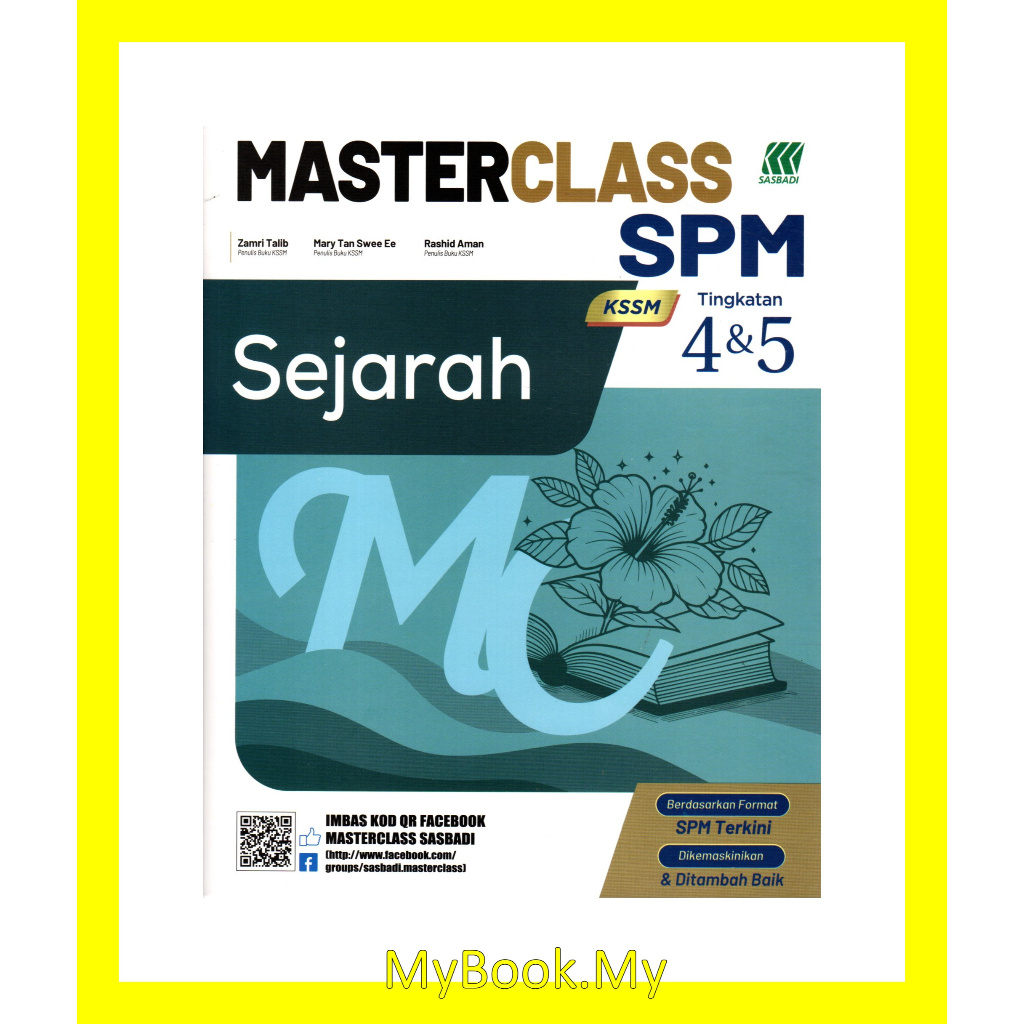*BARU* MyB Buku Rujukan/Nota : Sejarah - Masterclass Tingkatan 4&5 SPM ...
