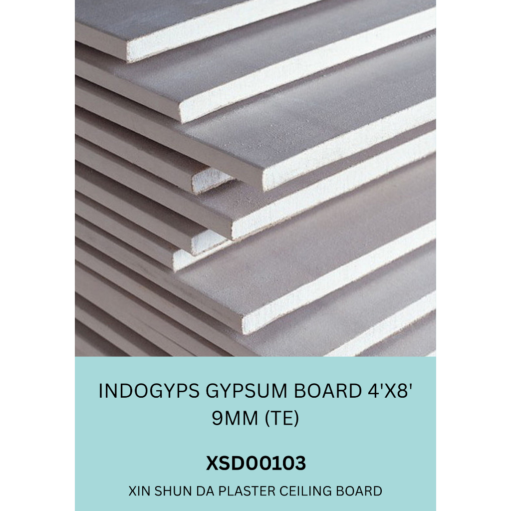 INDOGYPS GYPSUM BOARD 4'X8' 9MM (TE) | Shopee Malaysia