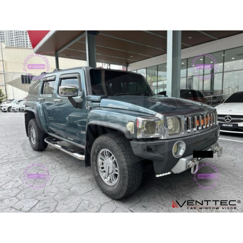 Hummer H3 2005-2010 Venttec Door Visor / Window Vent Visor Deflectors ...