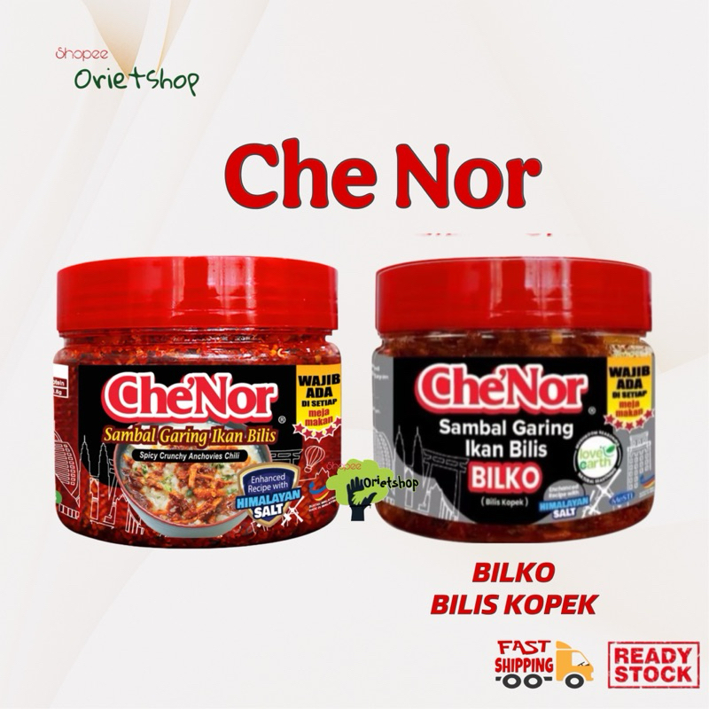 CHE NOR SAMBAL GARING IKAN BILIS 160GM | Shopee Malaysia