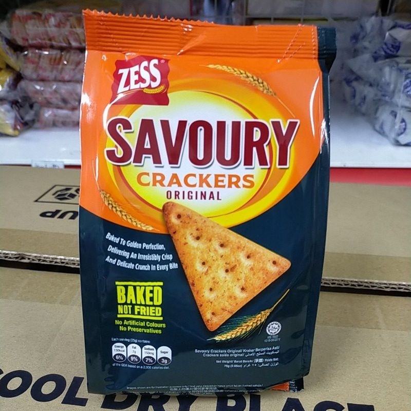 Zess Savoury Crackers Original -75g | Shopee Malaysia