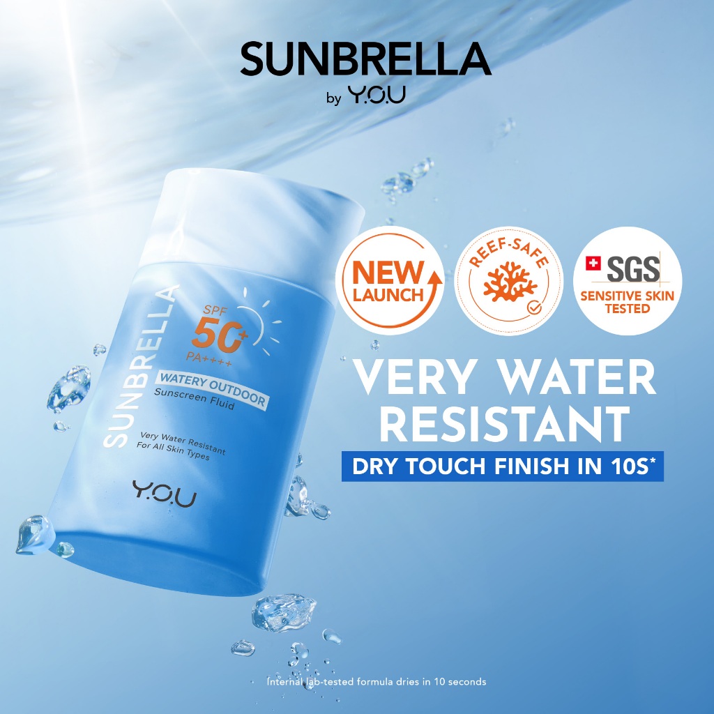 YOU Sunbrella Watery Outdoor Sunscreen Fluid SPF 50+ PA++++ 30ml ...