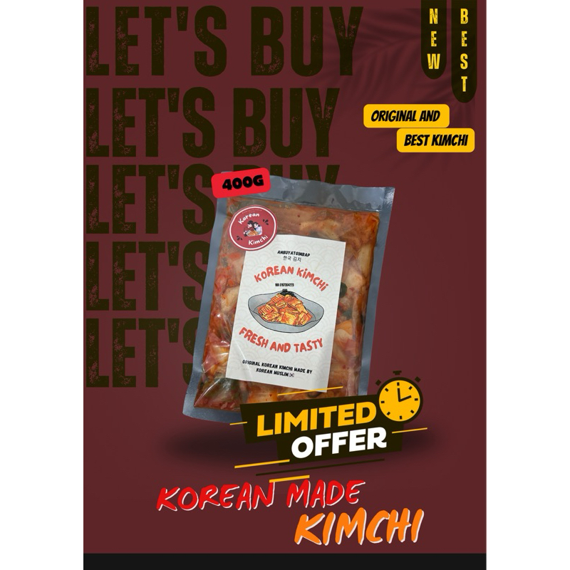Original korean muslim made Kimchi 400g | Shopee Malaysia