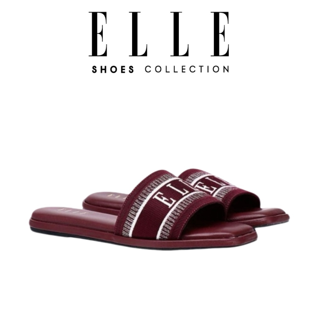 Elle Renee Comfy Fit Footbed Microfiber Leather Sandals | Shopee Malaysia