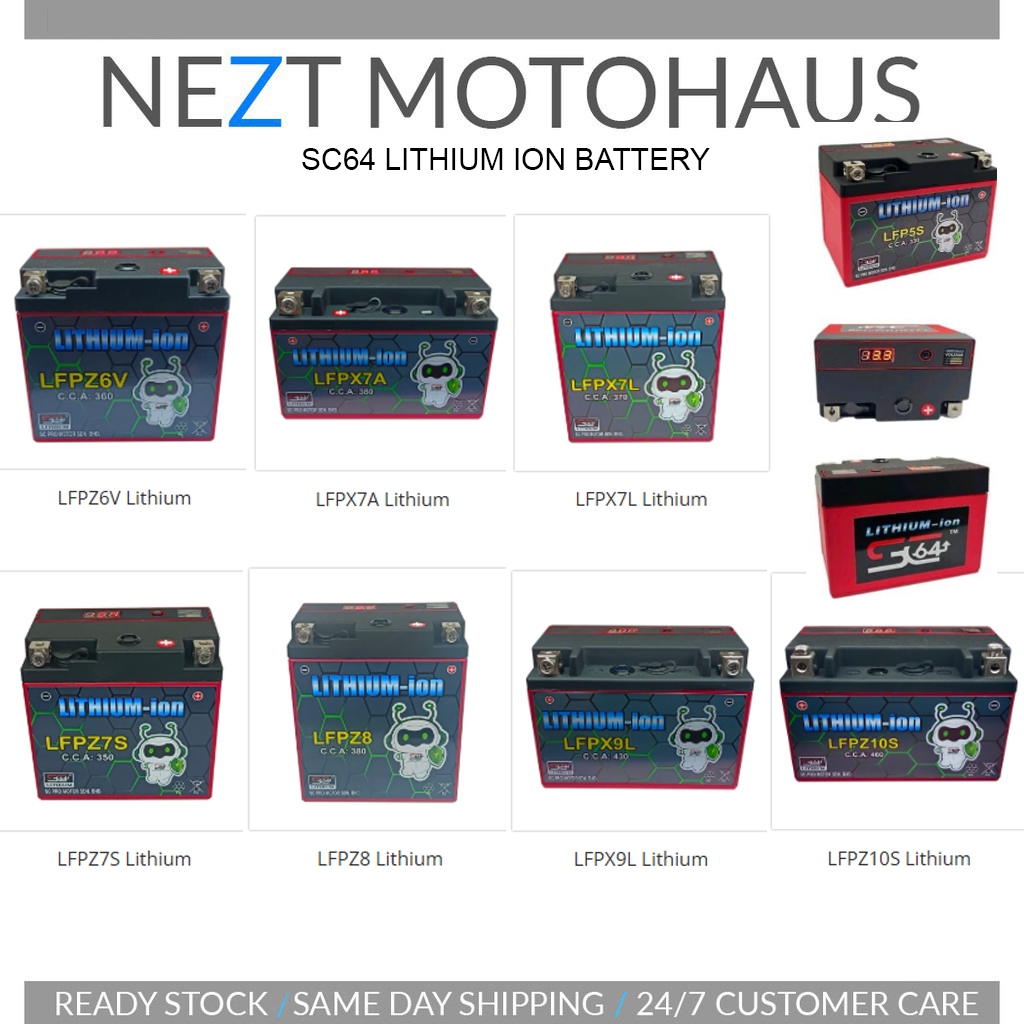 SC64 LITHIUM ION BATTERY LFP5S LFPZ6V LFPX7A LFPX7L LFPZ7S LFPZ8 LFPX9L ...