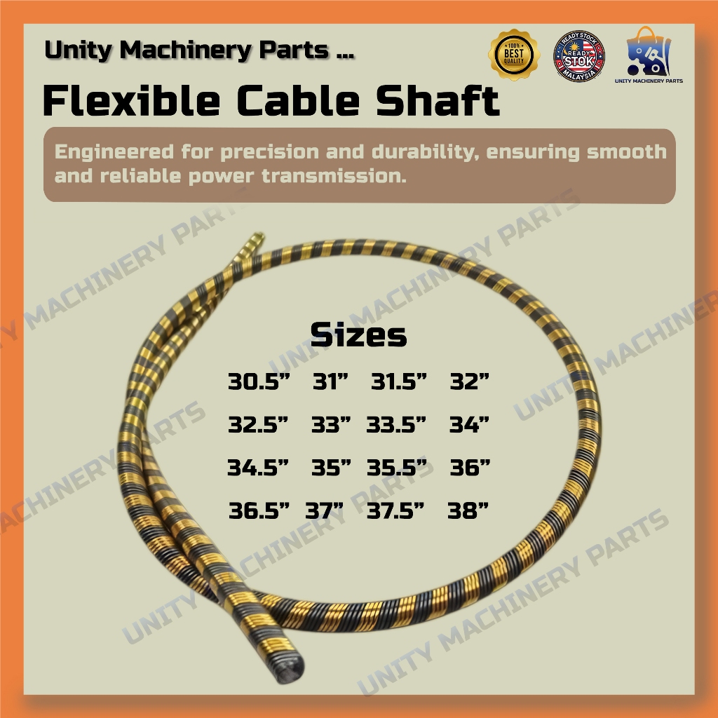 Brush Cutter Flexible Shaft / Mesin Rumput Flexible Shaft (Cable Shaft ...