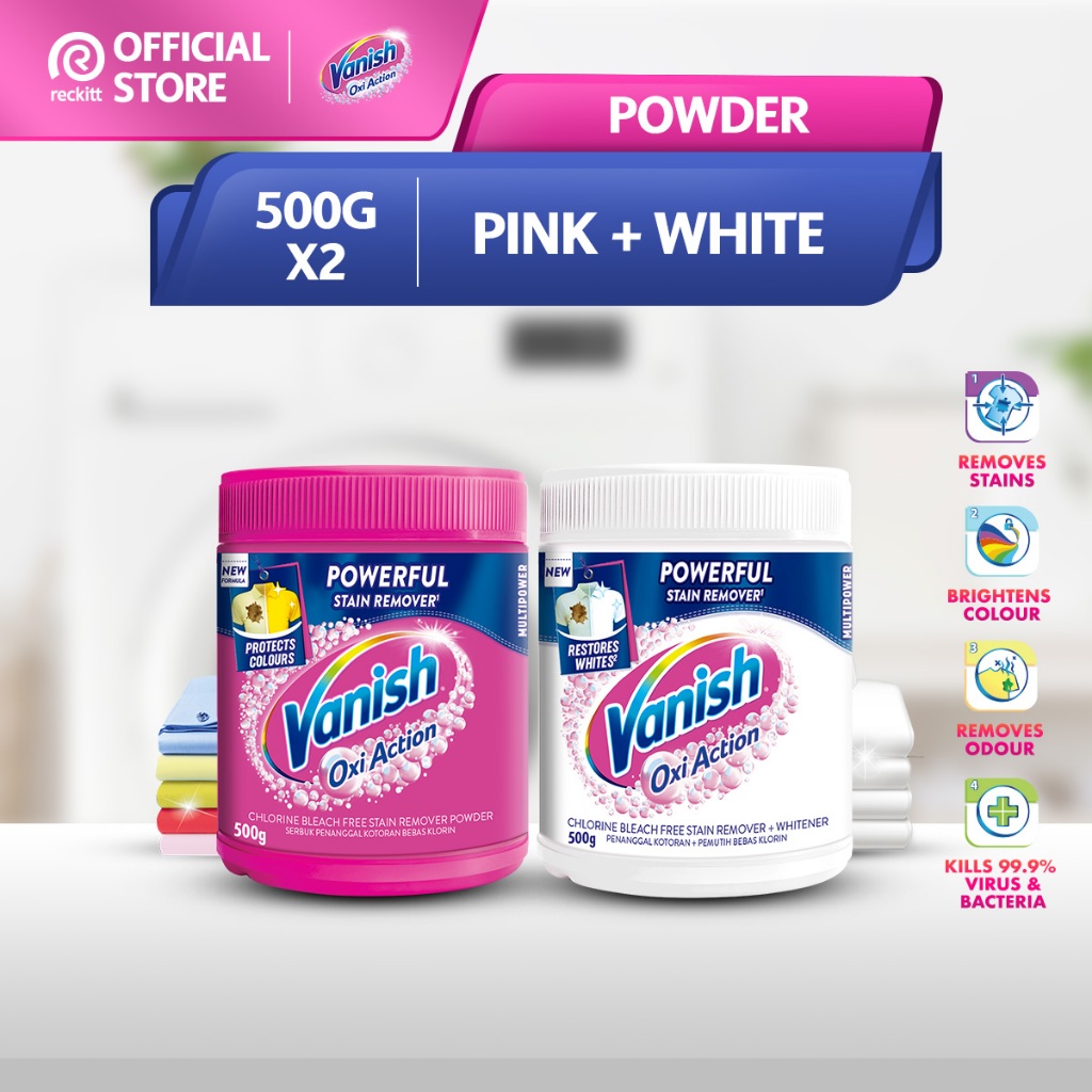 [Bundle of 2] Vanish Stain Remover Pink Action + Vanish Stain Remover ...