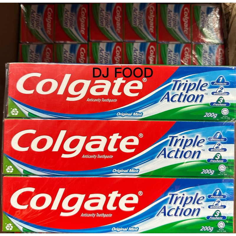 (Unit) Colgate Triple Action Original Minit 200g | Shopee Malaysia