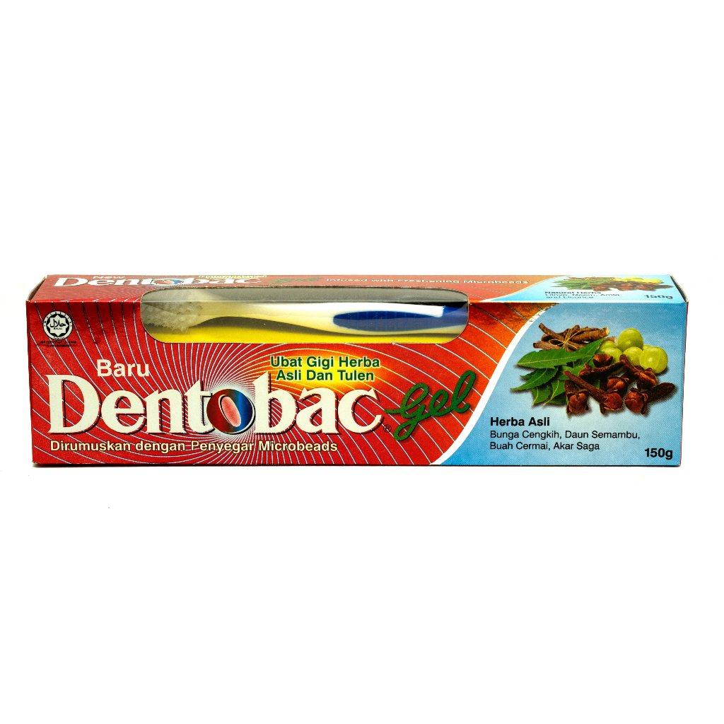 Dentobac Gel Natural Herbal Toothpaste - 150g x2 Twin Pack | Shopee ...