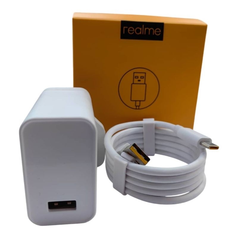 Realme 30W Fullset Charger UK Adapter With Type-C USB Cable Support ...