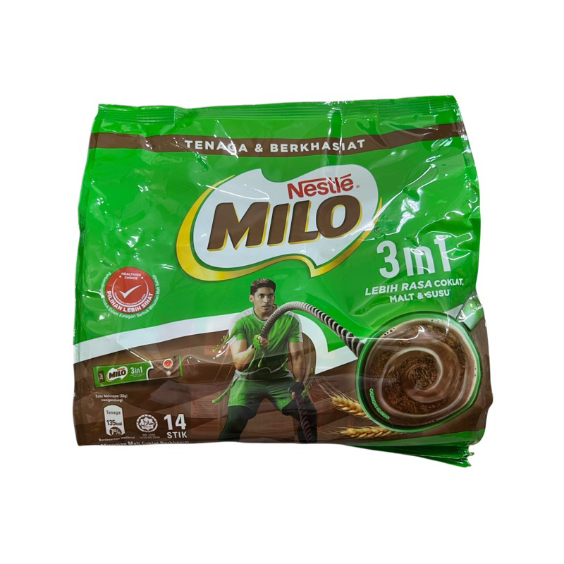 14 Stik x 33g Nestlé Milo Activ-Go 3in1 Chocolate Malt Drink/3 in 1 milo / 三合一 美禄 | Shopee Malaysia