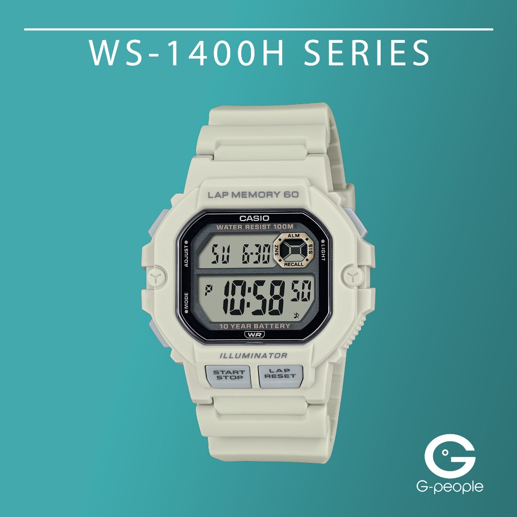 CASIO WS-1400H-8AV / WS-1400H-8A / WS-1400H DIGITAL WATCH 100% ORIGINAL ...