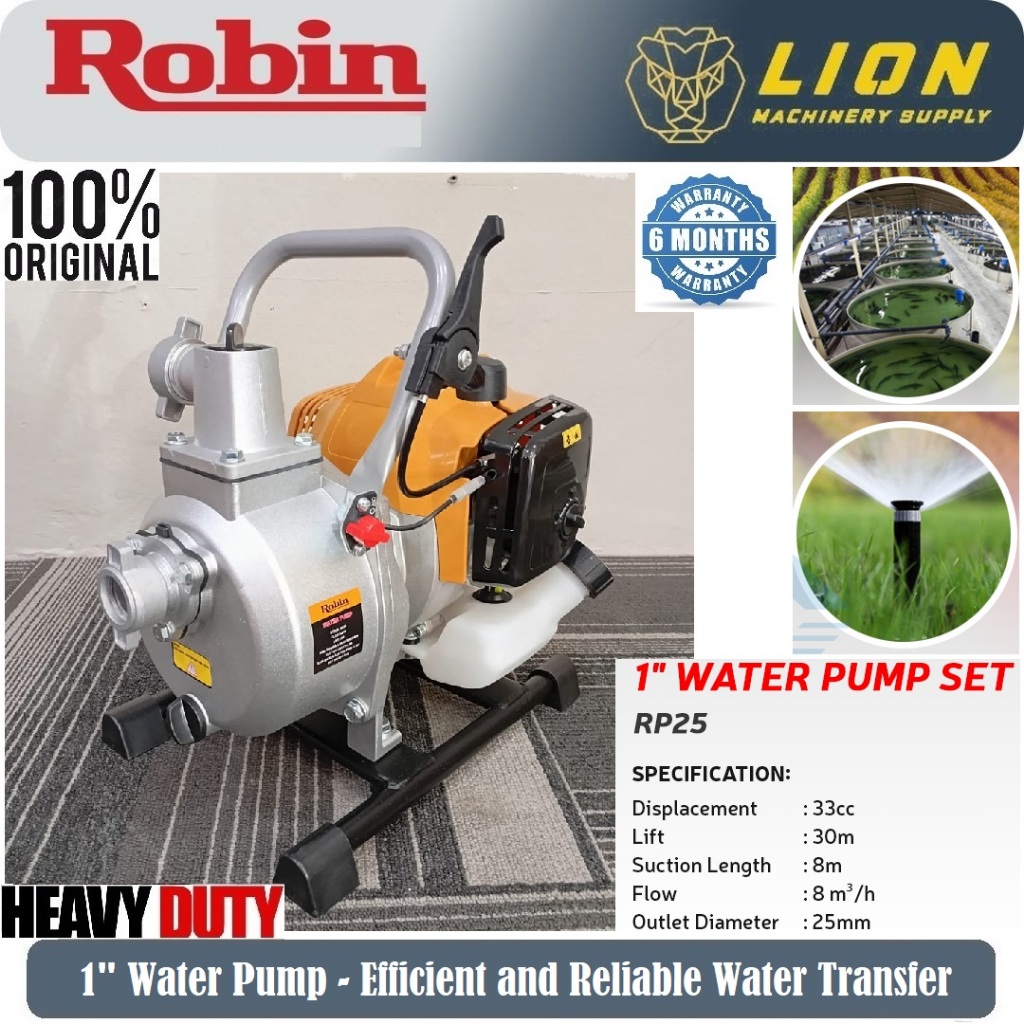 Robin 1" 33cc Water Pump RP25 - Efficient and Reliable Water Transfer ...