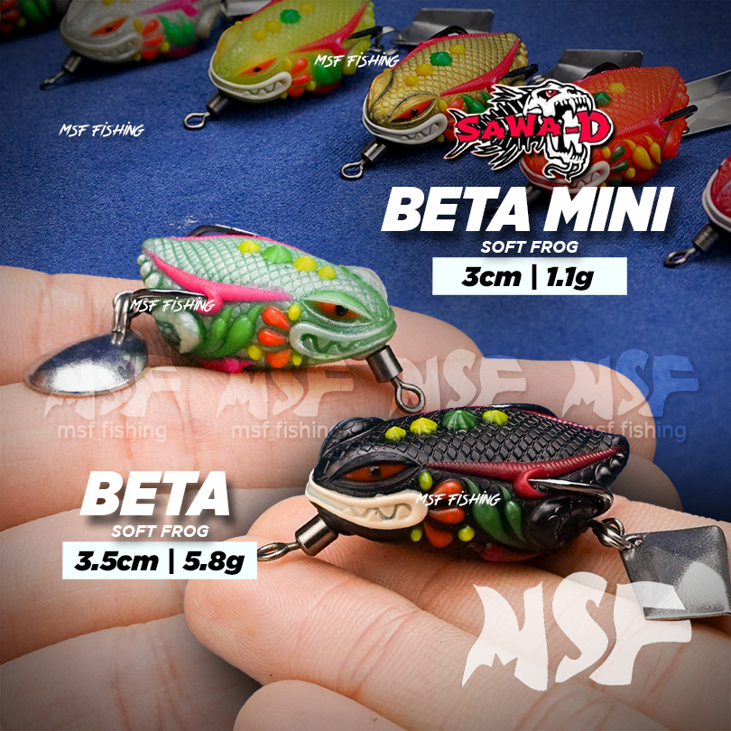 [MSF] Sawa-D Beta Soft Frog 3.5cm 5.8g Katak Tiruan Umpan Casting ...