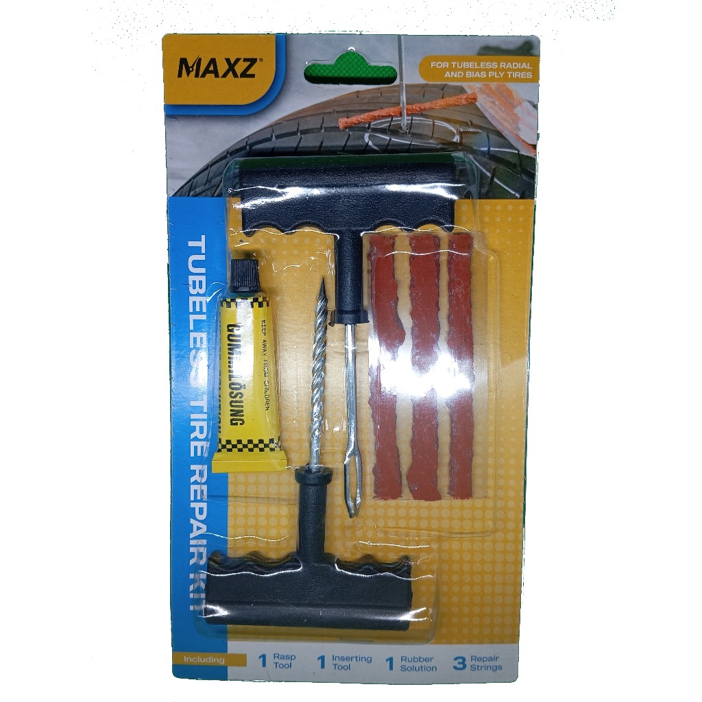 Maxz Set Cacing Tayar Bocor Tubeless Tire Repair Kit | Shopee Malaysia