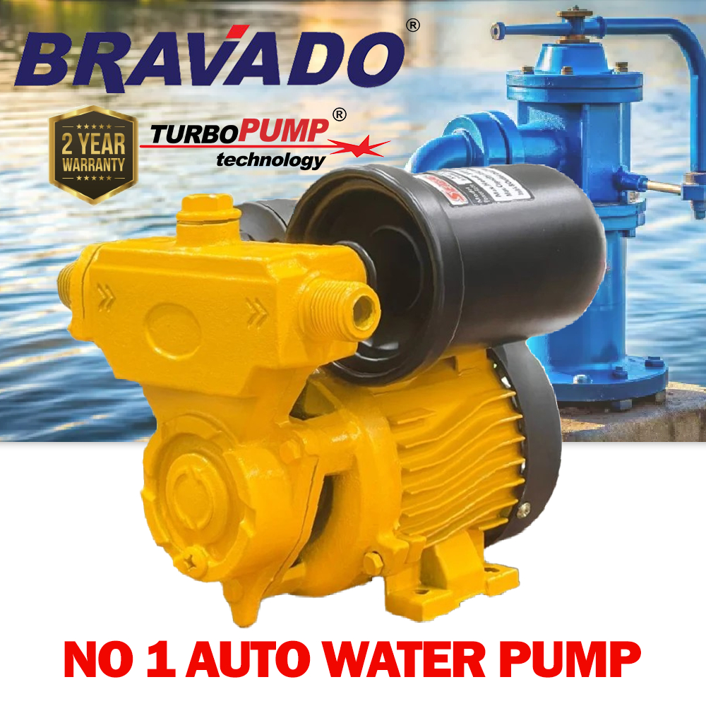 BRAVADO/APACHE PumpPRO Automatic Self-Priming Water Pump 370W/0.5HP | Home Water Booster Pump ...
