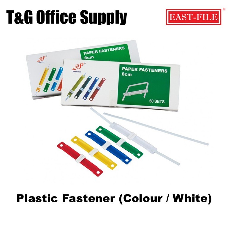 East File | Plastic Fasteners 8CM - White / Colour | Shopee Malaysia