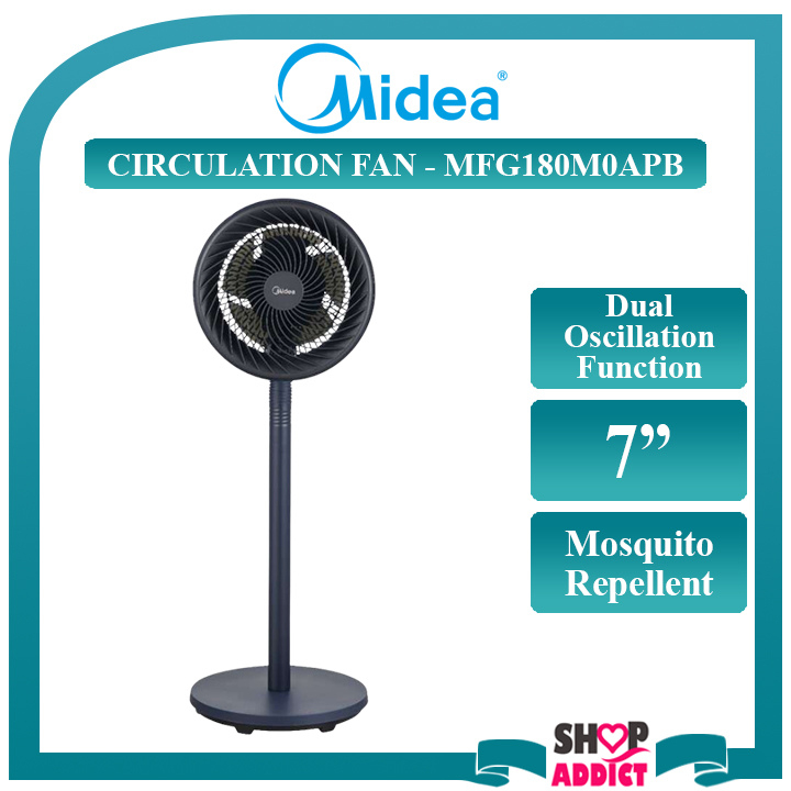 Midea Circulation Fan MFG180M0APB Kipas Berdiri with Bionic Wings Pro ...