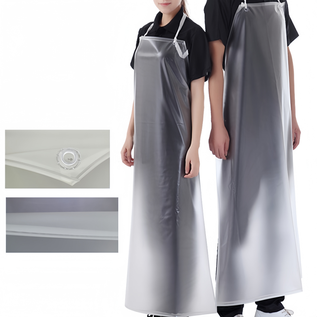 Waterproof Apron Transparent Clear PVC Apron For Kitchen Housework ...
