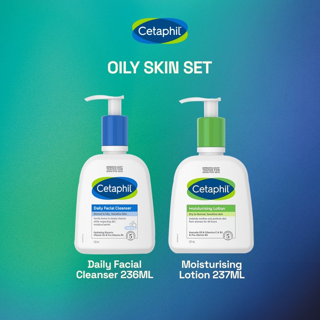 Oily Skin Set ( Daily Facial Cleanser 236ML + Moisturising Lotion 237ML ...