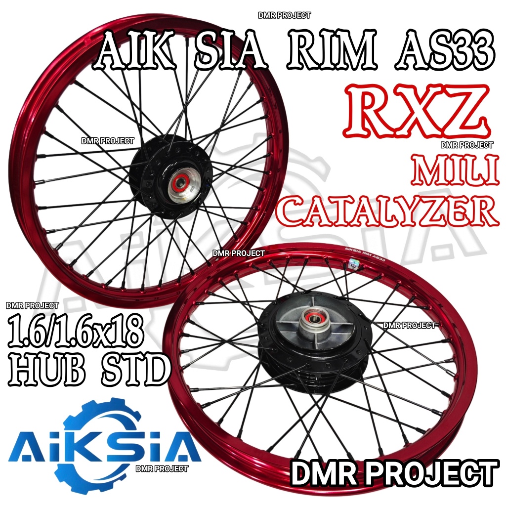 [AIK SIA] RXZ/MILI/CATALYZER 1.60X18 ALLOY RIM RXZ135 AIKSIA (COMPLAT ...