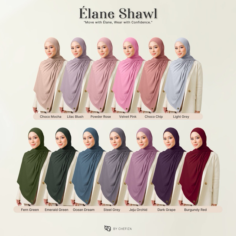 ELANE SHAWL BYCHEFIZA | Shopee Malaysia