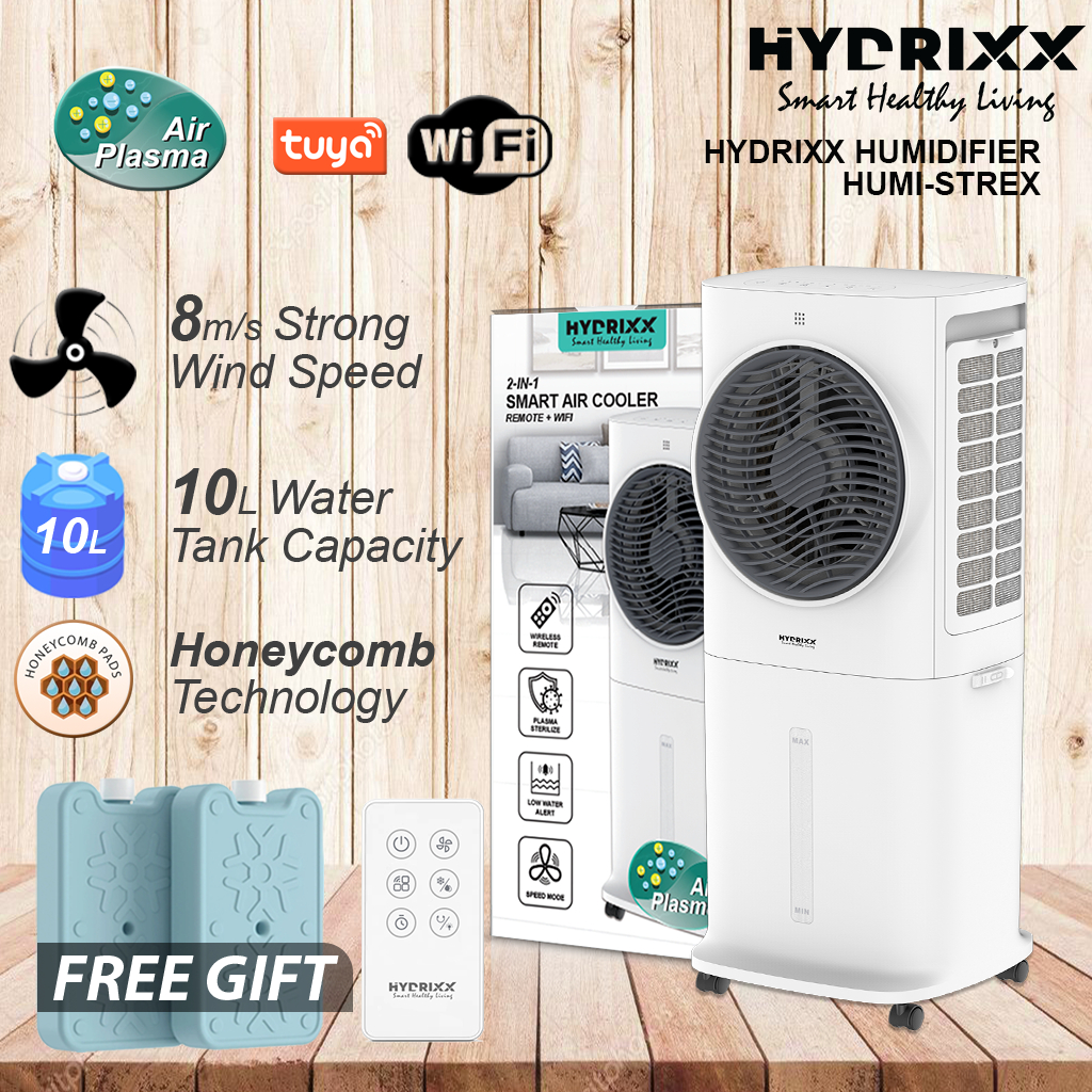 Hydrixx Portable 3-in-1 Wifi Smart Air Cooler 10L Water Tank – Wireless ...