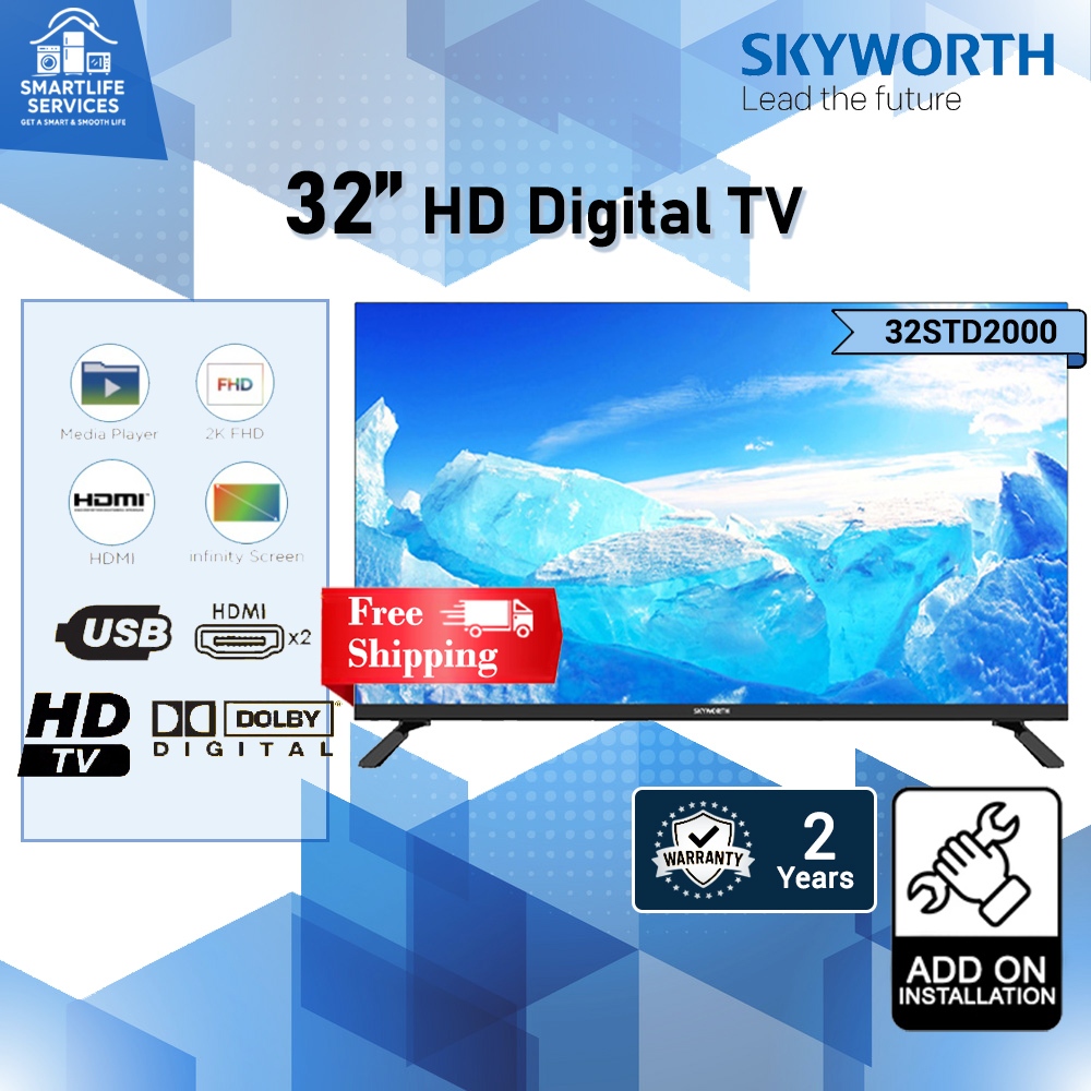 Skyworth 32/ 40 Inch FHD Basic Digital TV 32STD2000 40STD2000 | Dolby ...