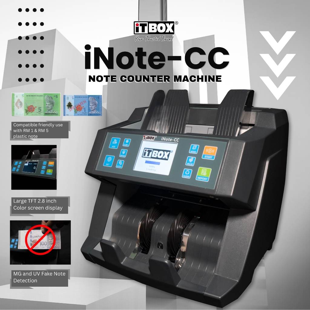 iTBOX Money Counting Money Counter Machine iNote-CC | Currency Note ...