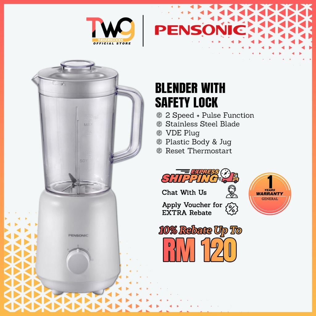 PENSONIC 1L BLENDER WITH SAFETY LOCK | PB-3303 | Shopee Malaysia