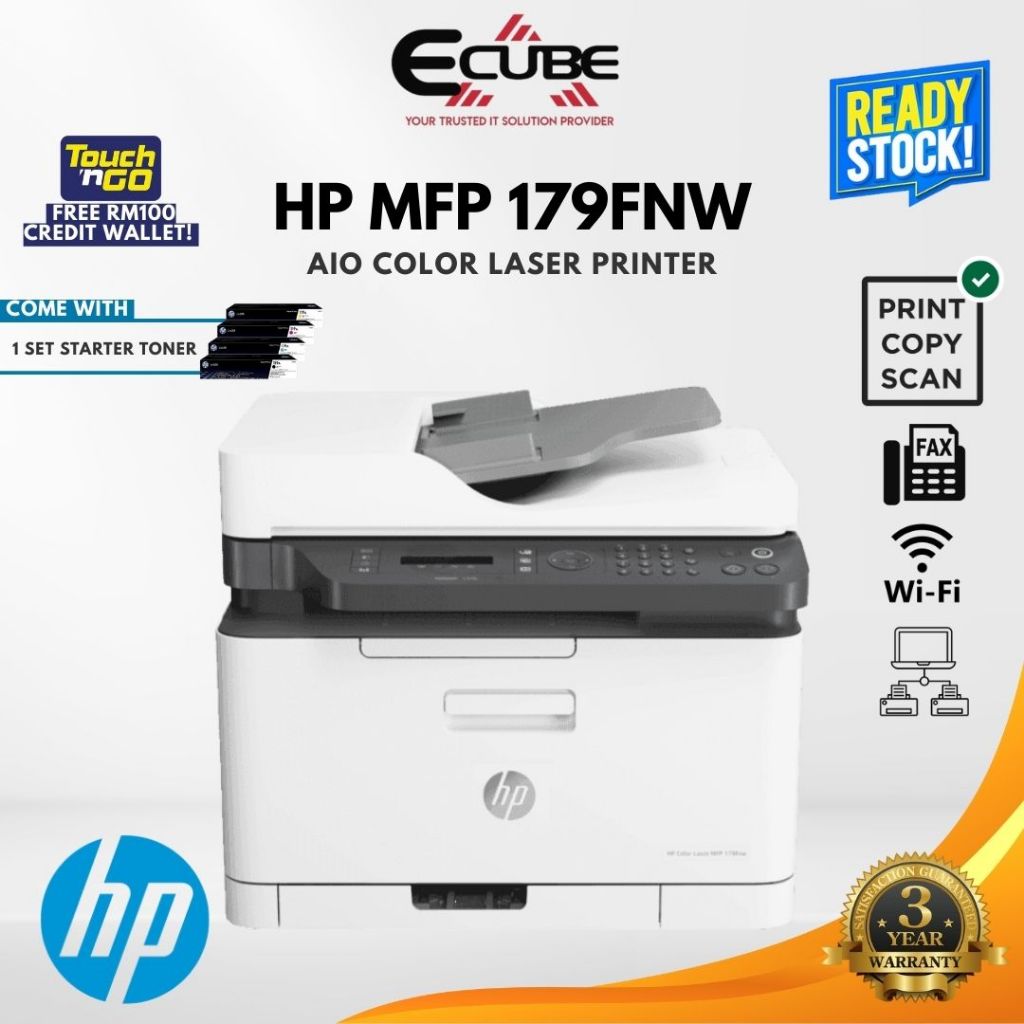 HP MFP 179fnw Color Laser All-In-One Laser Printer | Shopee Malaysia