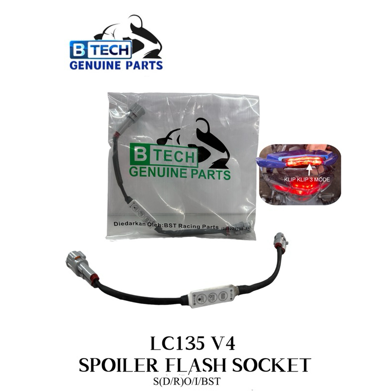 Btech Genuine Part LC135 V2-V7 Lampu Brake Adjustable Kelip L BAR ...